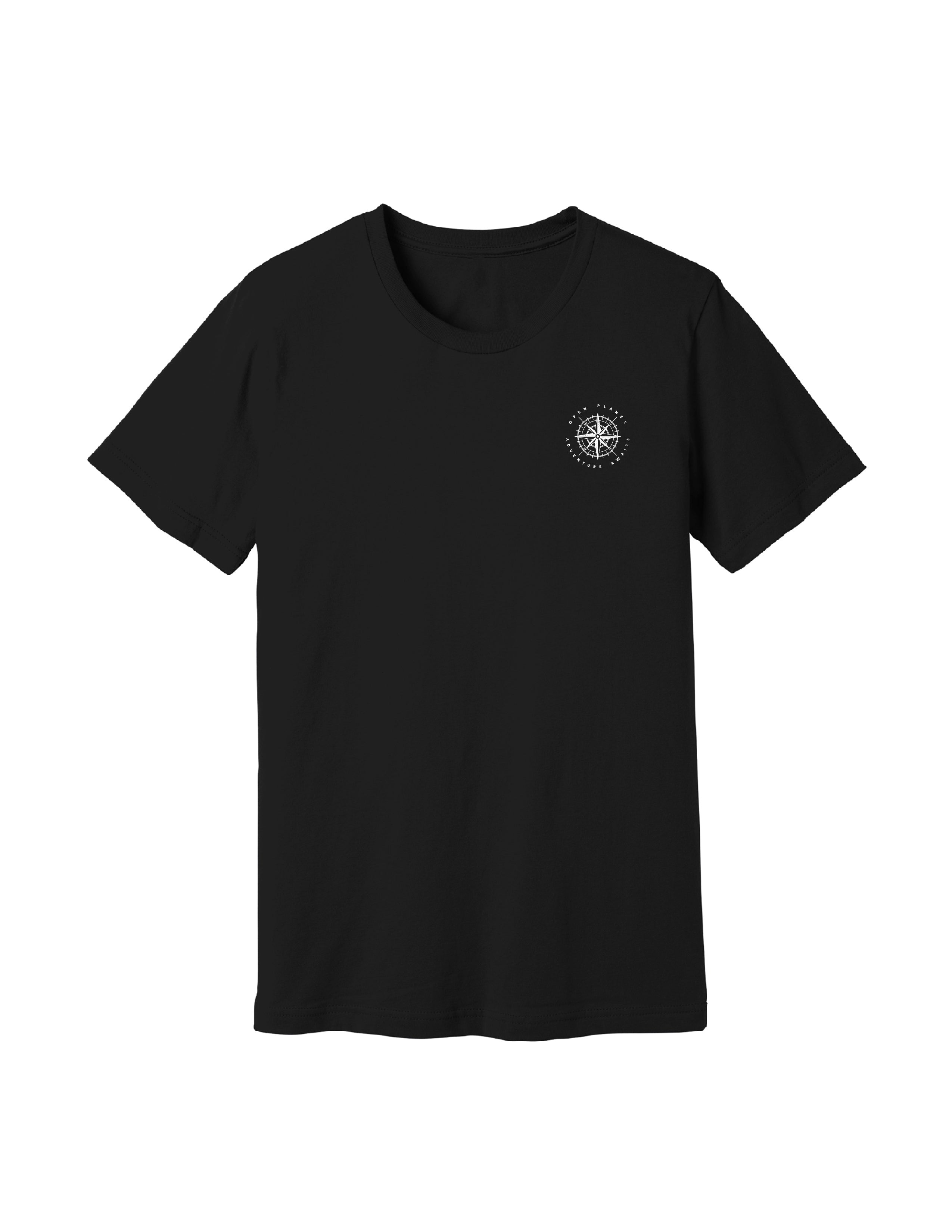 Compass Tee - Black – Open Planes