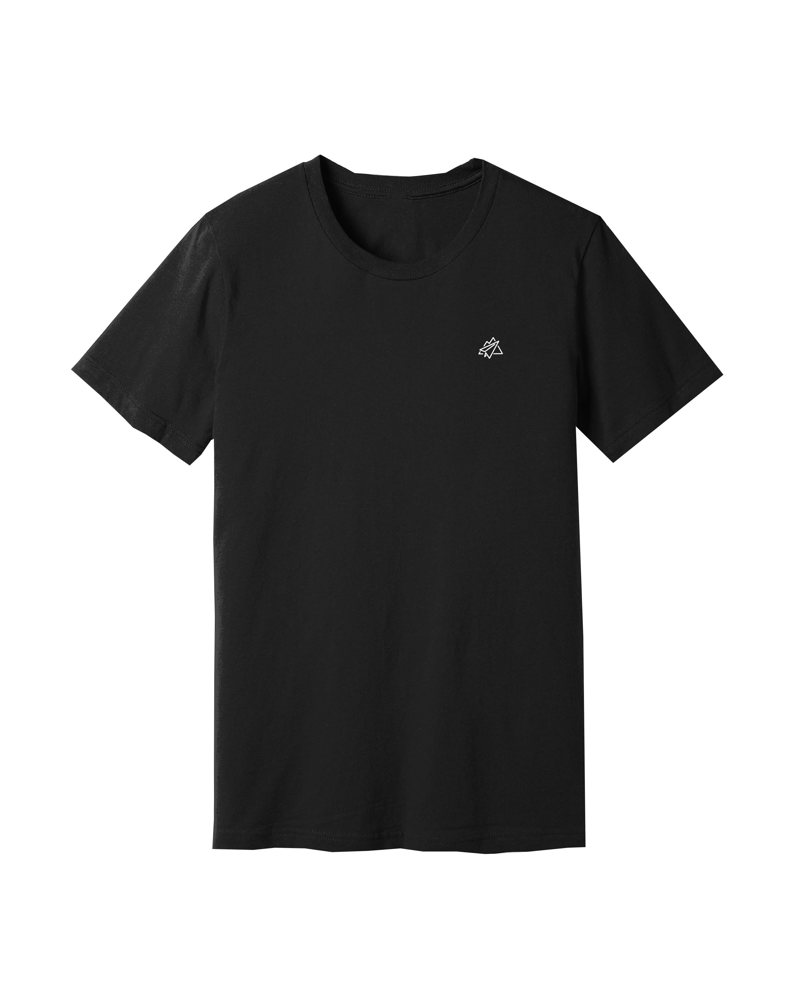 Embroidered Tee - Black – Open Planes